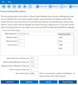 DataFlex WebApp Process Pooling Demo - Unicorn InterGlobal